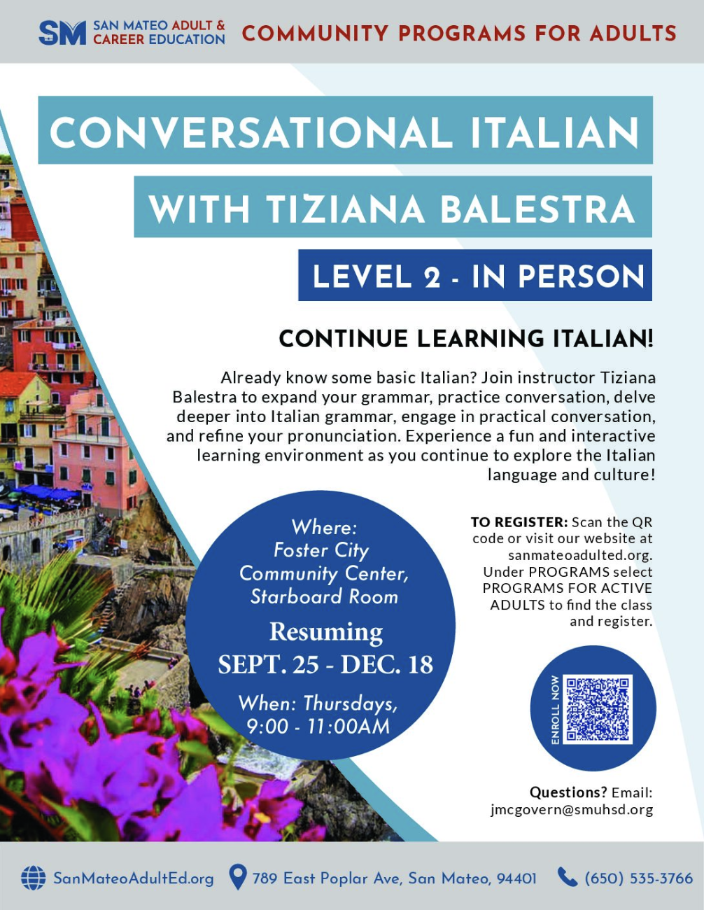 Program Flyers - San Mateo Adult & Career Education